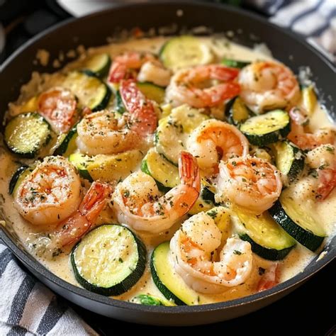 Creamy Shrimp And Zucchini Skillet 30 Minutes Ultimate Delicious