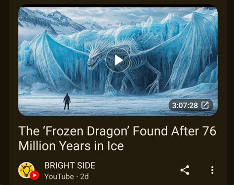 Real Dragon Found Frozen In Ice