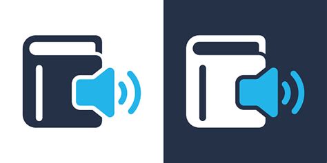 오디오 북 아이콘입니다 단색 아이콘 벡터 그림입니다 웹 사이트 디자인 로고 앱 템플릿 Ui 등 개념 기호에 대한 스톡 벡터 아트 및 기타 이미지 Istock