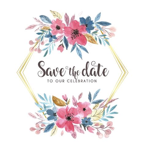 Ilustraciones De Flores Para Invitaciones De Boda Invitaciones Para