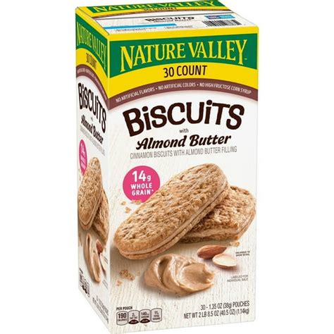 Nature Valley Biscuit Sandwich With Almond Butter 30 Ct