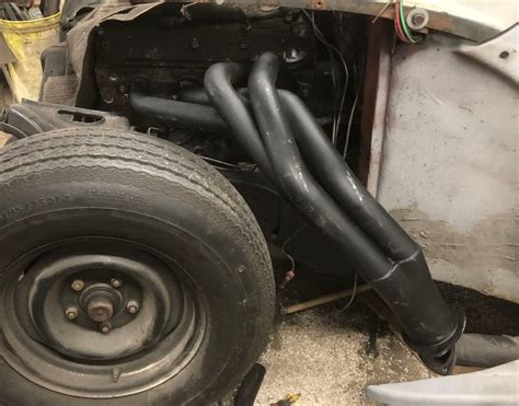 Big Block Chevy Fenderwell Headers For 1955 57 Chevy Black