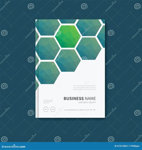 Polygon Book Cover Design Stock Illustration Illustration Of Notebook