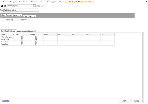 Printing A List Of Task Codes