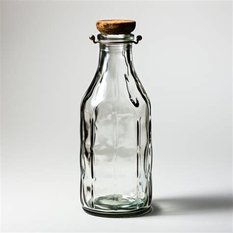 Unique Glass Bottle Premium Ai Generated Image