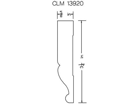 Clm 13920 Classic Mouldings Inc