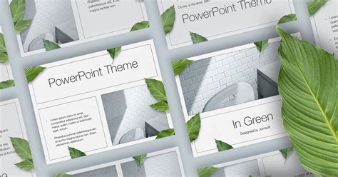 In Green Powerpoint Theme Incl Green And Leaf Envato