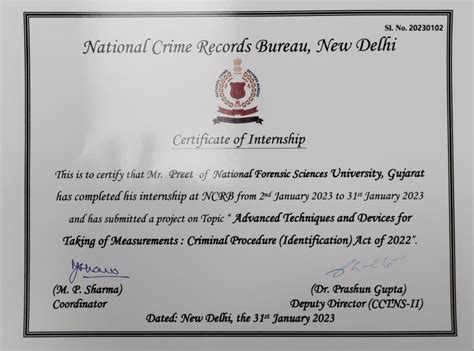 Preet On Linkedin Internship Experience Research Training