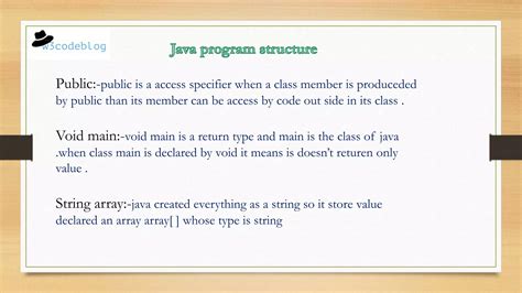 Java Program Structure Pptx