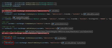 c asp core identity 3 1 usermanager removefromroleasync always