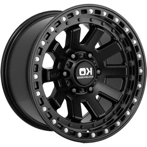 King Snatch 18x9 6x1397 Satin Black Wheel And Tyre Package Autocraze