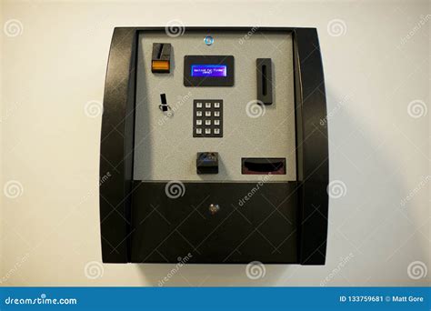 School Biometric Finger Print Scanner Machine Stock Image Image Of Data Money 133759681