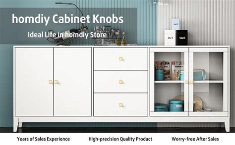 Homdiy Brass Cabinet Knobs 25 Pack Kitchen Drawer Knobs Hd9111bb Gold