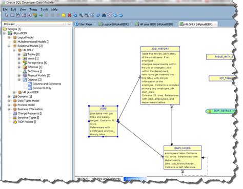 Oracle Sql Developer Data Modeler 4 And Comment Display
