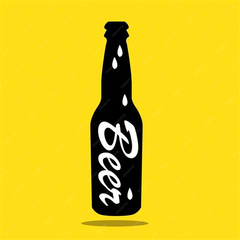 Premium Vector Beer Bottle Drink Vector Design