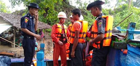 မြောက်ဦးမြို့၌ သဘာဝဘေးအန္တရာယ်ကြိုတင်ကာကွယ်ရေးနှင့်ရေလမ်းခရီးသွား ပြည