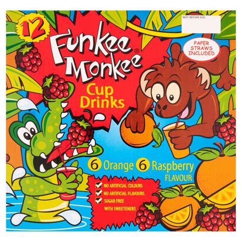 Funkee Monkee Cup Drinks 12 X 200ml Iceland Foods