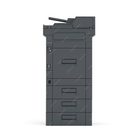 Premium Photo Multifunction Printer Scanner Isolated Office Professional Technology 3d