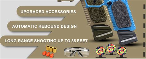 Automatic Shell Ejecting Toy Gun Pistol Soft Bullet Toy