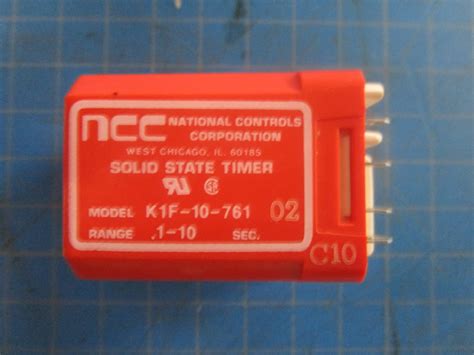 Ncc Solid State Timer Relay 240 Vac Coil K1f 10 761