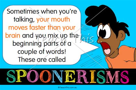 Spoonerisms Posters Printable Classroom Displays Teacher Resources