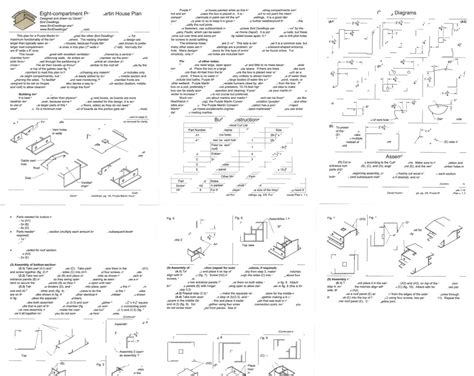 Purple Martin Nesting Box Plan Diy Eight Chamber Colony Pdf Pattern