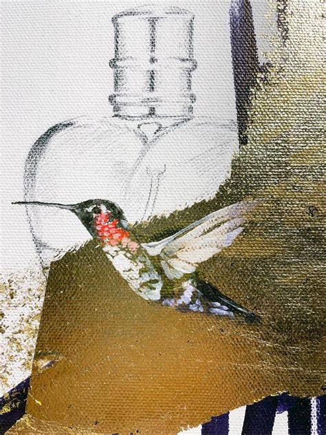 Felipe Alfaro The T Still Life With Ruby Throated Hummingbird
