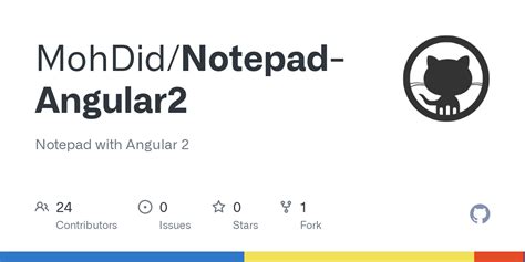 Github Mohdidnotepad Angular2 Notepad With Angular 2
