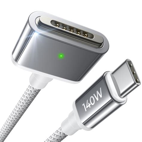 Lisen 140w Magsafe 3 Cable Usb C To Magsafe 3 Cable Durable Nylon 6 6ft Fit For Macbook Pro
