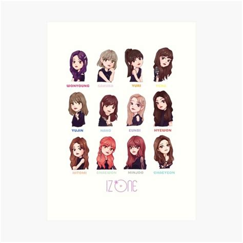 Izone Buenos Aires Chibi Art Print For Sale By Kaichi1342 Redbubble