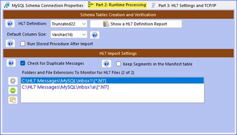 Hl7 Mysql Database Engine Schema Profiles