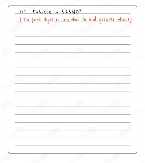 Solved Write The Following Numbers In Scientific Notation Form I