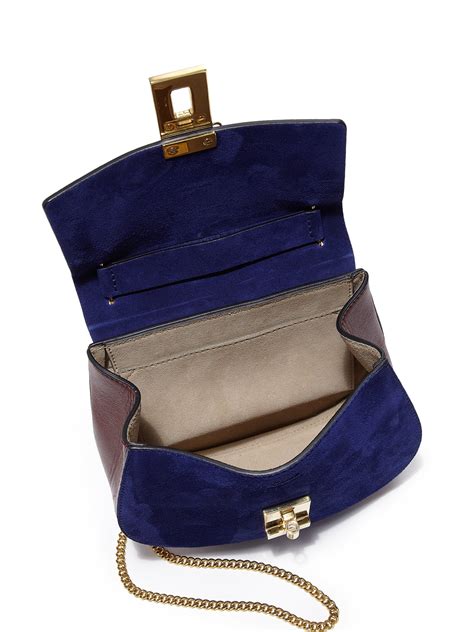 Chloe Drew Small Leather And Suede Shoulder Bag Chloe Bag Online Shop