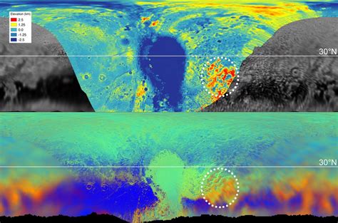 Pluto Topography And Composition Map Nasa Science