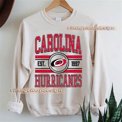 Vintage Carolina Hurricanes Hockey Sweatshirt Fan T Etsy