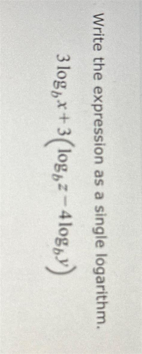 solved write the expression as a single