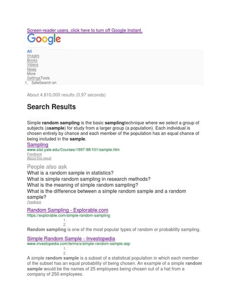 Random Sampling Pdf Sampling Statistics Randomness