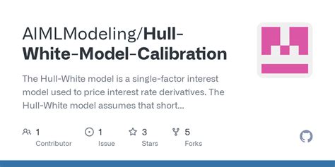 github aimlmodeling hull white model calibration the hull white