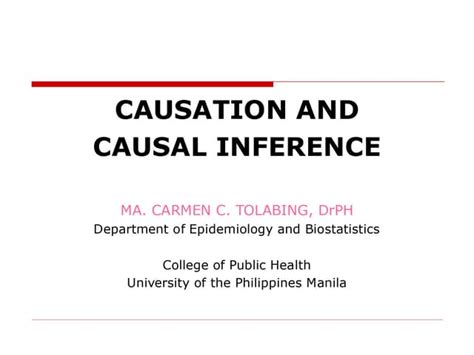 15 Causation And Causal Inferencepdf Basic Epidemiology Ppt