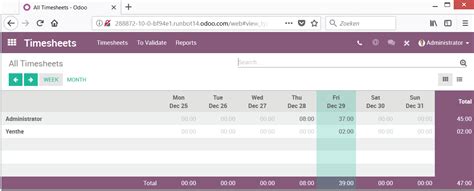 Timesheets To Validate Not Seems Any Timesheet Of Any User Admin Side
