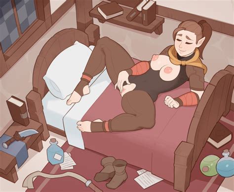 Rule 34 Ankle Cuffs Areolae Arm Bands Brown Clothing Brown Hair Eyes Closed Female Female