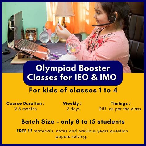 Our Introducing Olympiad Booster Classes For Grades 1 To 4 For Ieo