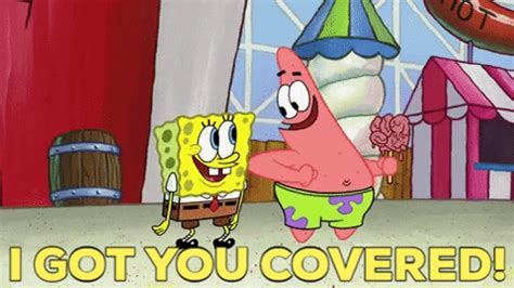 Spongebob Patrick Star GIF - Spongebob Patrick star I got you covered - Discover & Share GIFs