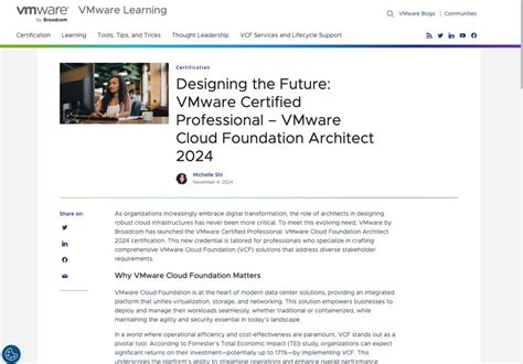 What Sets A Vmware Cloud Foundation© Architect Apart Its More Than