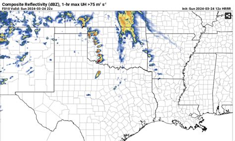 Heres The Hrrr Model Run For Today Showing Multiple Supercells Across The Board And The Latest