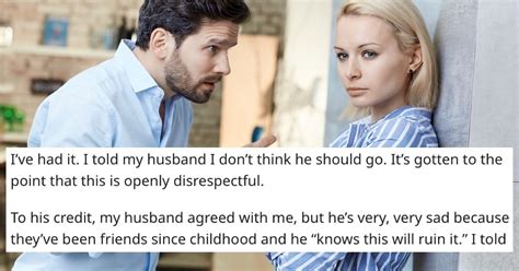 Aita For Telling My Husband Not To Go To Bday Party Of Best Friend