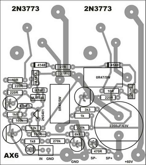 Power Amplifier Circuit Diagram Pcb Layout It Can Power