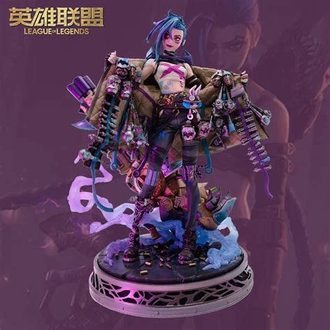Figure Arcane Champion Jinx 17 Scale 295cm Riot Games Rolko Tech
