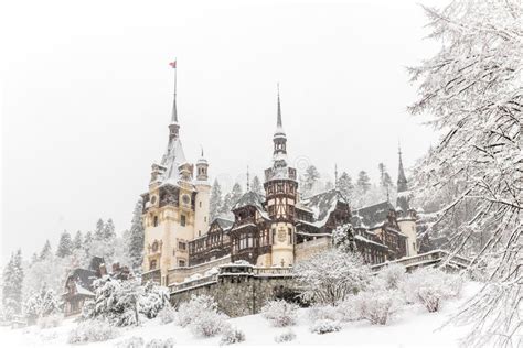 Peles Castle Stock Image Image Of Pelesh Carol Monument 29135377