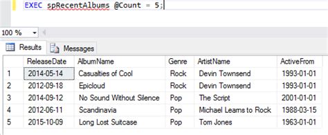 SQL Server Create A Stored Procedure
